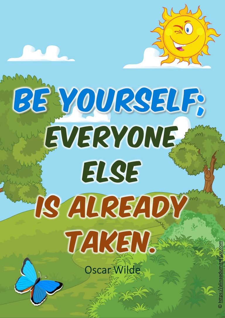 Free Motivational Poster: Be Yourself – Raising Successful Kids ...